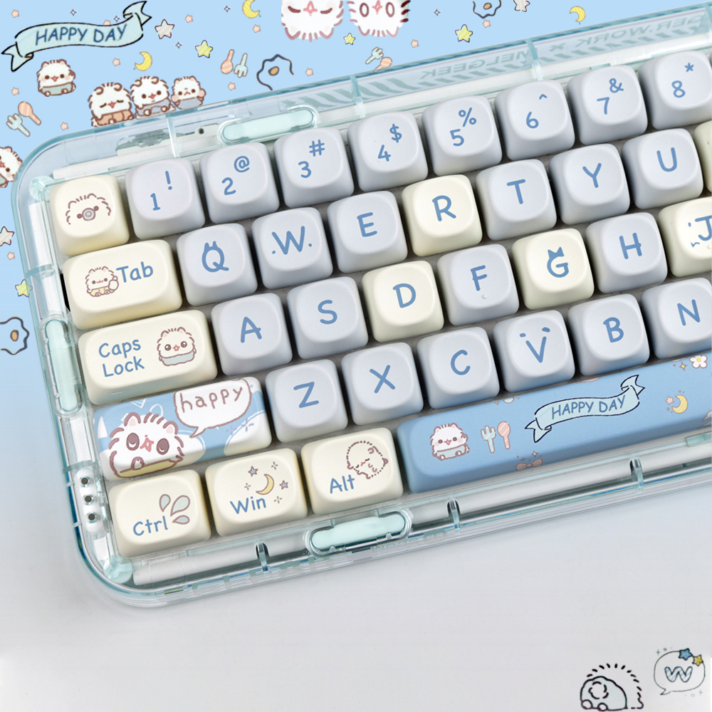 MOA Profile Theme Keycaps 140Keys/Set PBT DIY Custom for Gateron Cherry ...