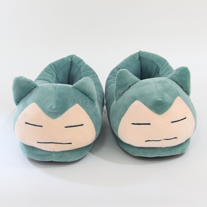 28cm Japan Anime Pokemon Snorlax Slippers Plush Cartoon Cosplay Costume ...