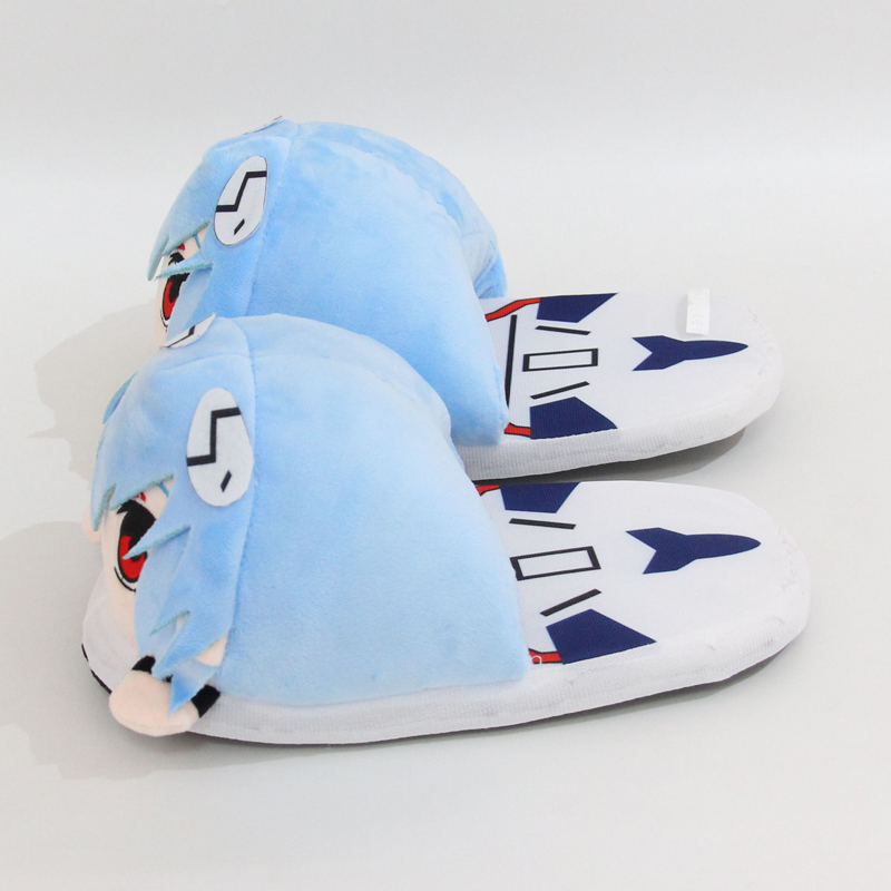 28cm Japan Anime Neon Genesis Evangelion EVA Ayanami Rei Slippers Plush ...