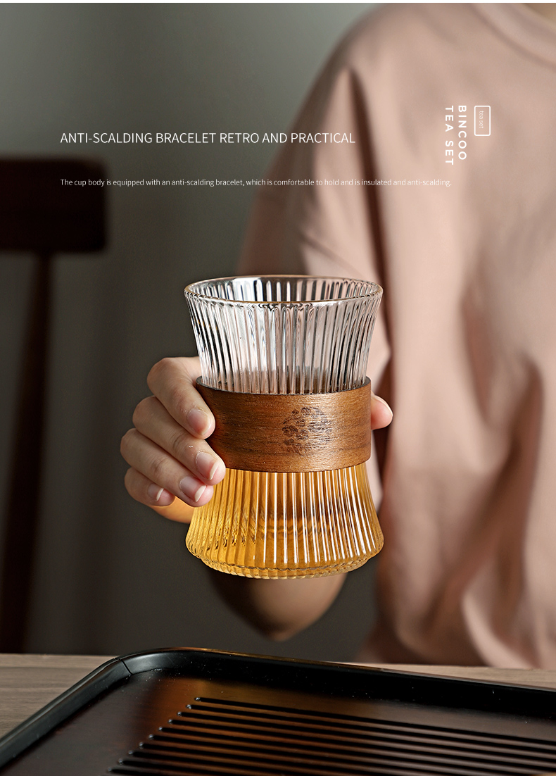 BINCOO Glass Tea Cup High Temperature Resistant Special Tea Cup Coffee ...