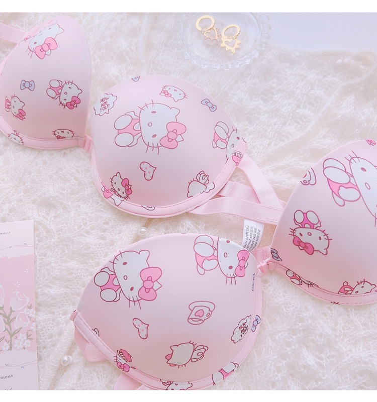 hello kitty! Japanese girls bra strapless kitty hanging neck type ...