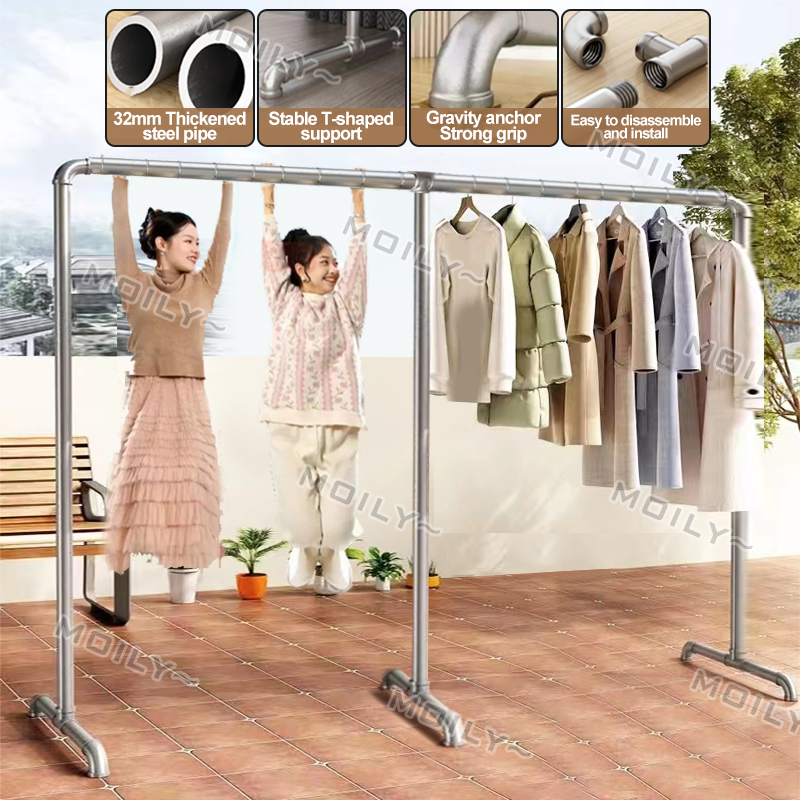 300cm Hanger For Clothes Rack Sampayan Stainless Indoor Outdoor Rack ...