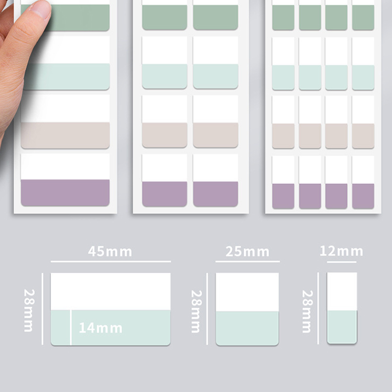 60/120/240PCS Morandi Bookmark Labels - Writable Sticky Notes & Index ...