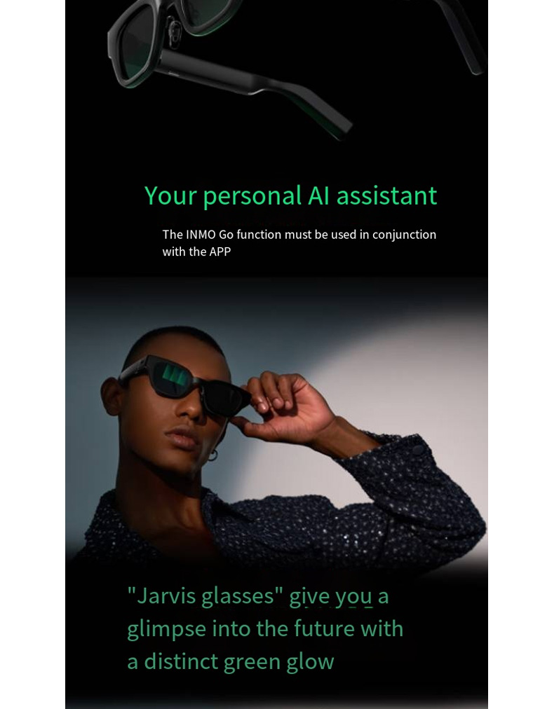 INMO Go Smart AR glasses True wireless ultra-lightweight AI Assistant ...