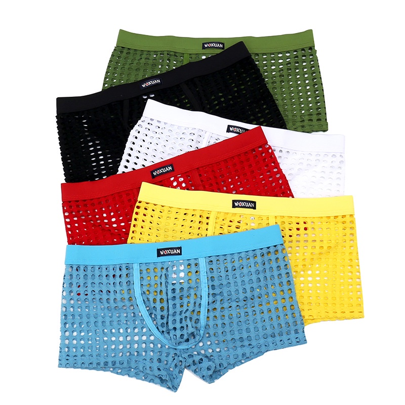 Men Nylon Mesh Boxers Man Panties Male Underwear | Shopee Philippines