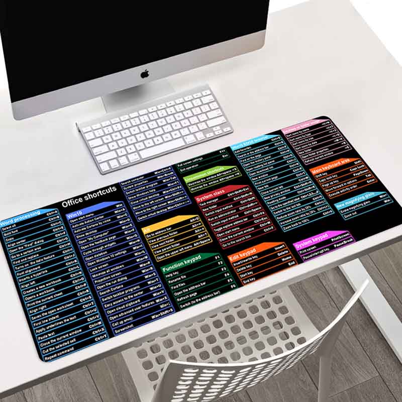 Keyboard Shortcuts Philippine Map World Map Large Mouse Pad Gamer Game ...