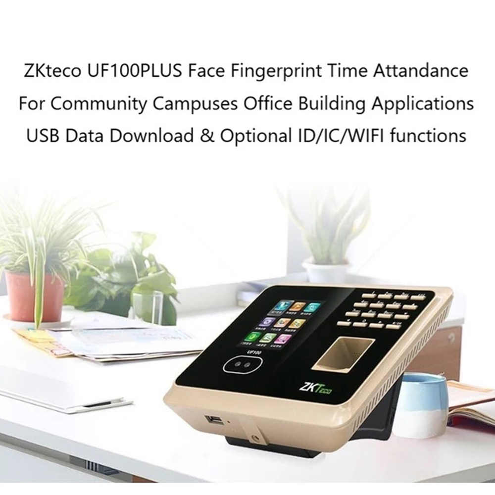 Zk Uf100plus Face Facial Fingerprint Identification Time Attendance Terminal Face Recognition