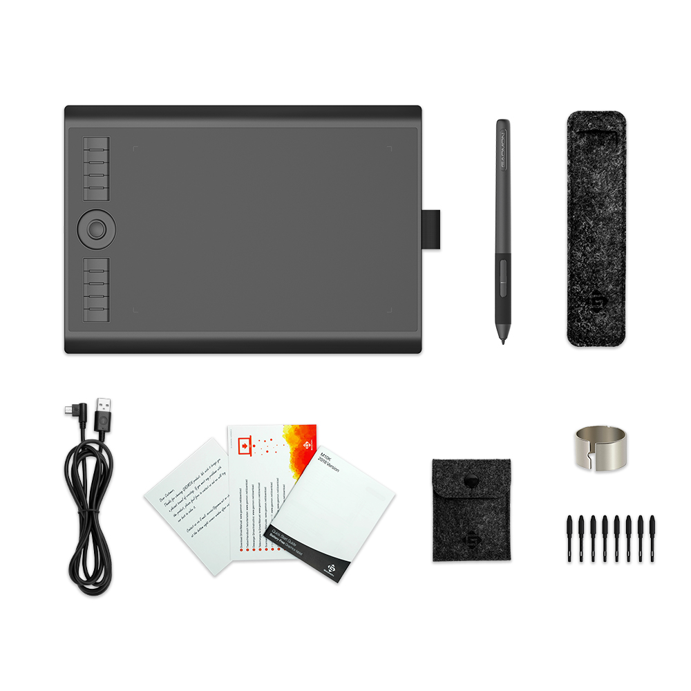 GAOMON M10K PRO 10 x 6.25 Inches Art Digital Graphic Tablet for Drawing ...