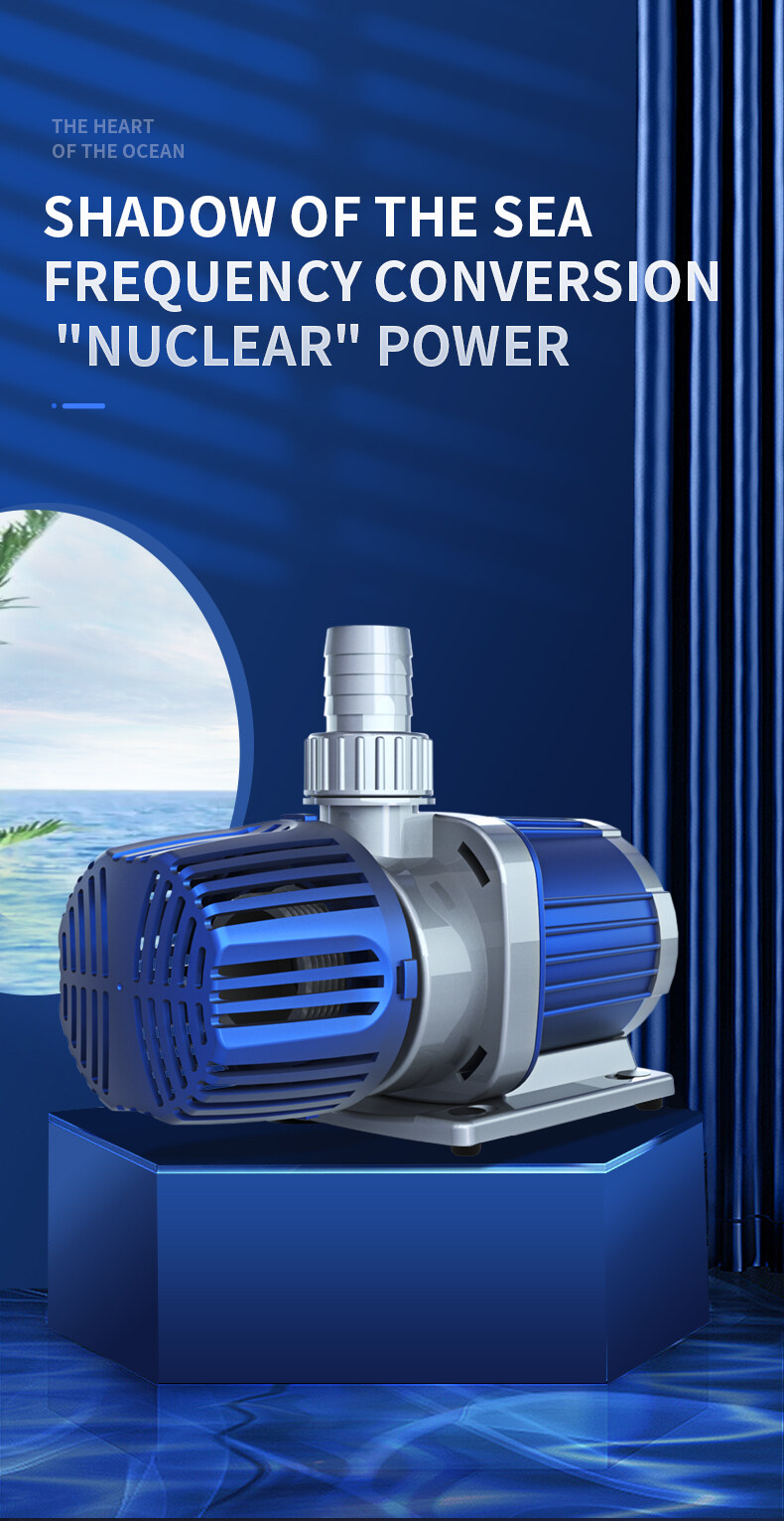 Yee Aquarium Fish Tank Frequency Conversion Pump Dc 24v Lift 8000l/h Ultra-quiet Low-pressure ...