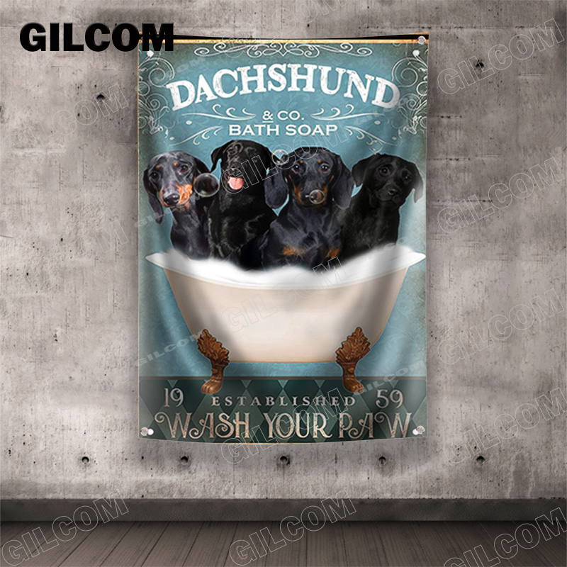 Wash Your Farm Animal Poster Flag Sheep Rabbit Bath Soap Guinea Pig ...