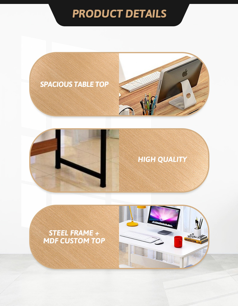 High Quality Furniture Modern Minimalist Computer Desk Solid Wood Study ...