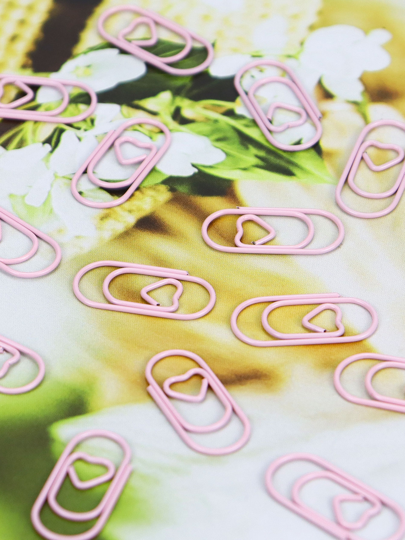 20 Creative Pink Peach Heart Mini Paper Clips, Fun Office Data ...