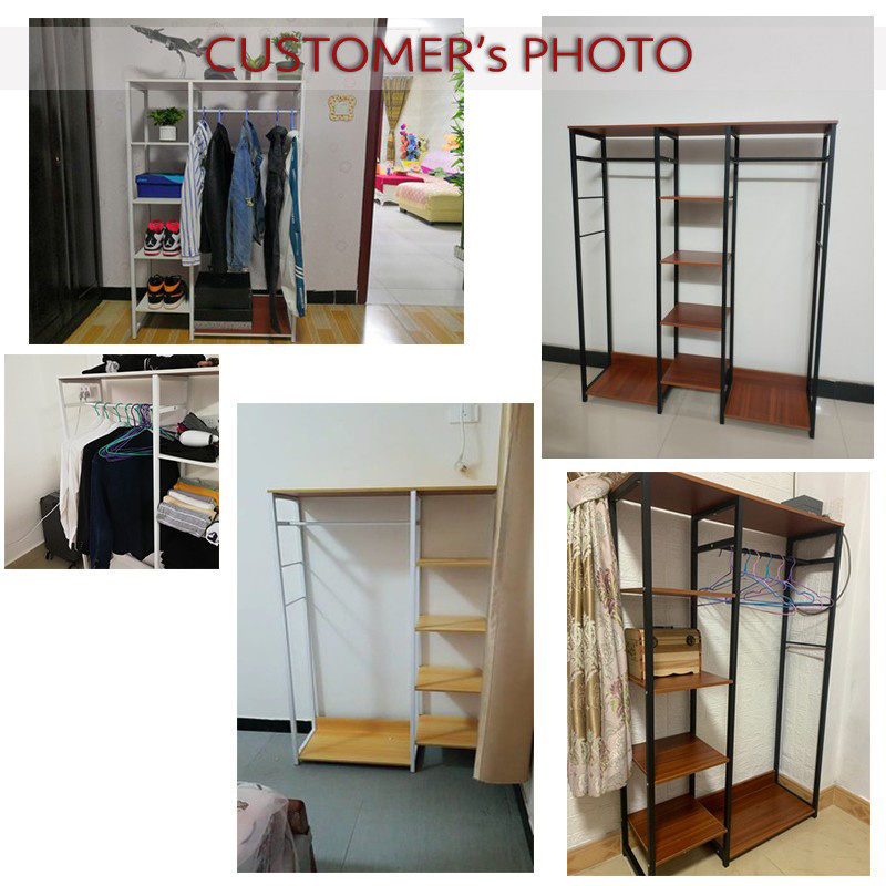Clothes Rack Cabinet Storage Rack Wardrobe Cabinet Metal Standing ...