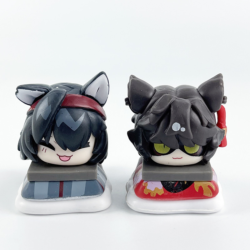 6Pcs/Set 4.5-5cm Anime Arknights Foot-warmer Series PVC Figure ...