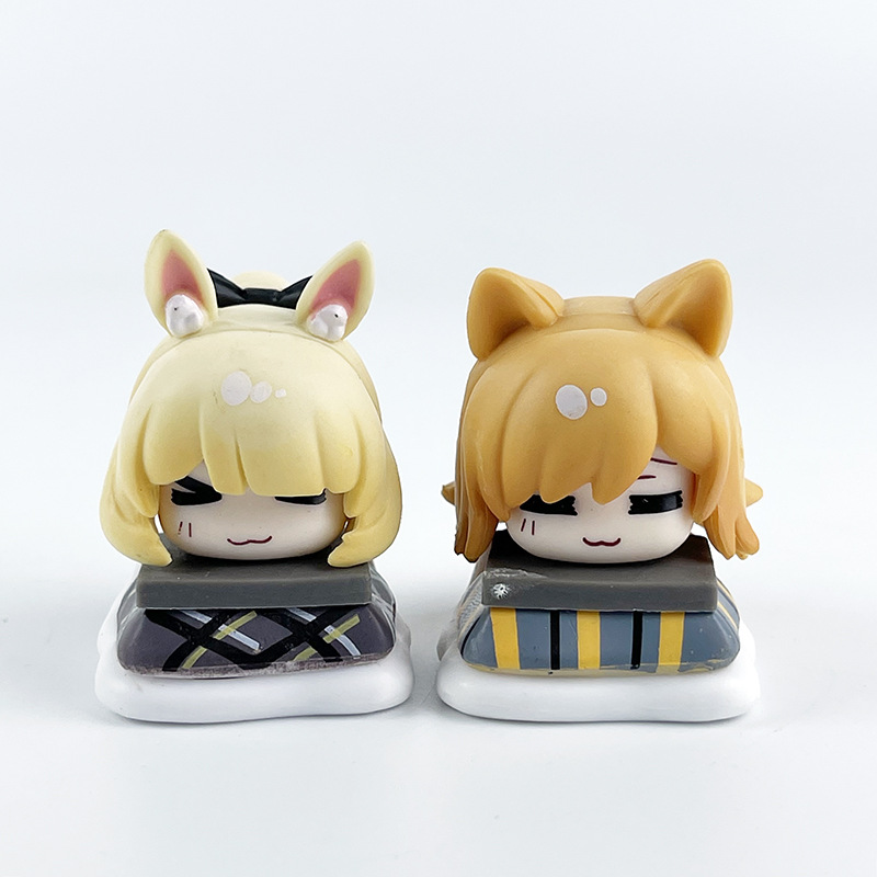 6Pcs/Set 4.5-5cm Anime Arknights Foot-warmer Series PVC Figure ...