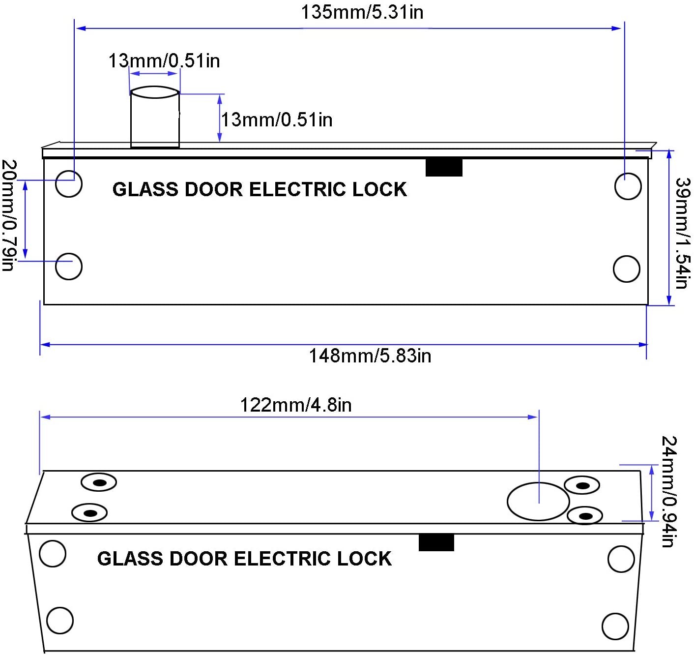 Fail Safe Sturdiness Electric Bolt Plug Lock W/ Feedback Signal for ...