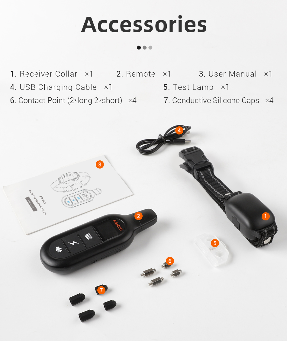 Rojeco 3300 Ft Dog Training Collar 1000M Remote Control Electric ...