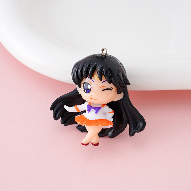 1Pcs 4.8cm Anime Sailor Moon Figure Tsukino Usagi Chiba Mamoru Chibiusa ...