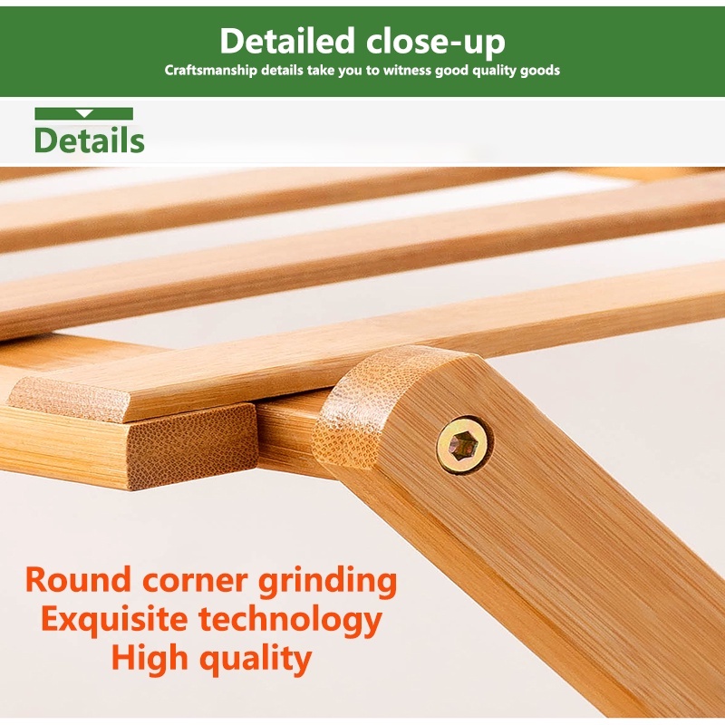 Shoe Rack 6 Layer Solid Wood Organizer Wooden Storage Shelves Stand ...