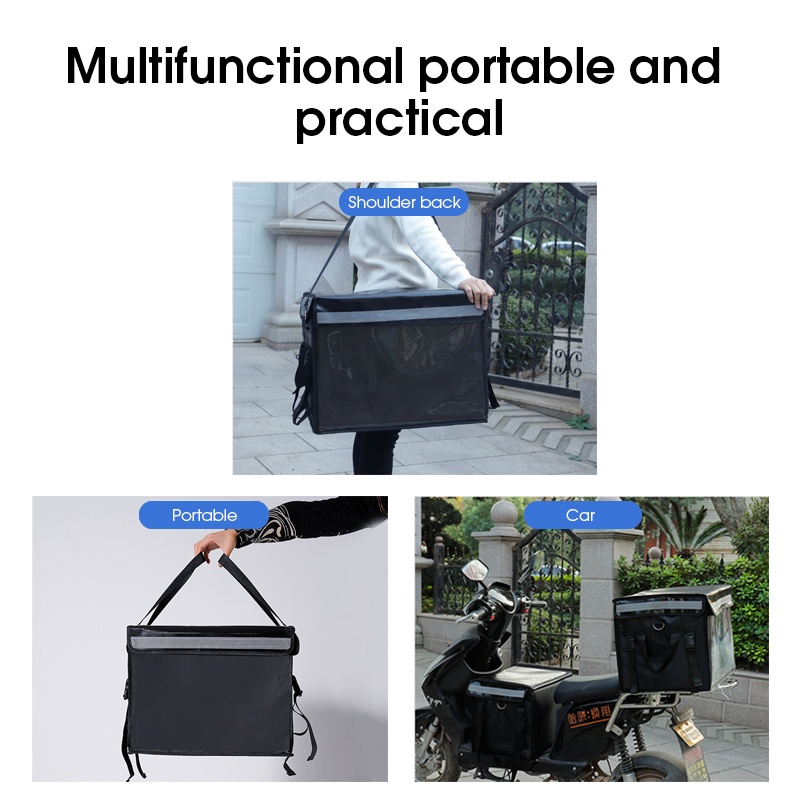 Extra Large Insulated Catering Bag Delivery Bag For Motorcycle For Food ...