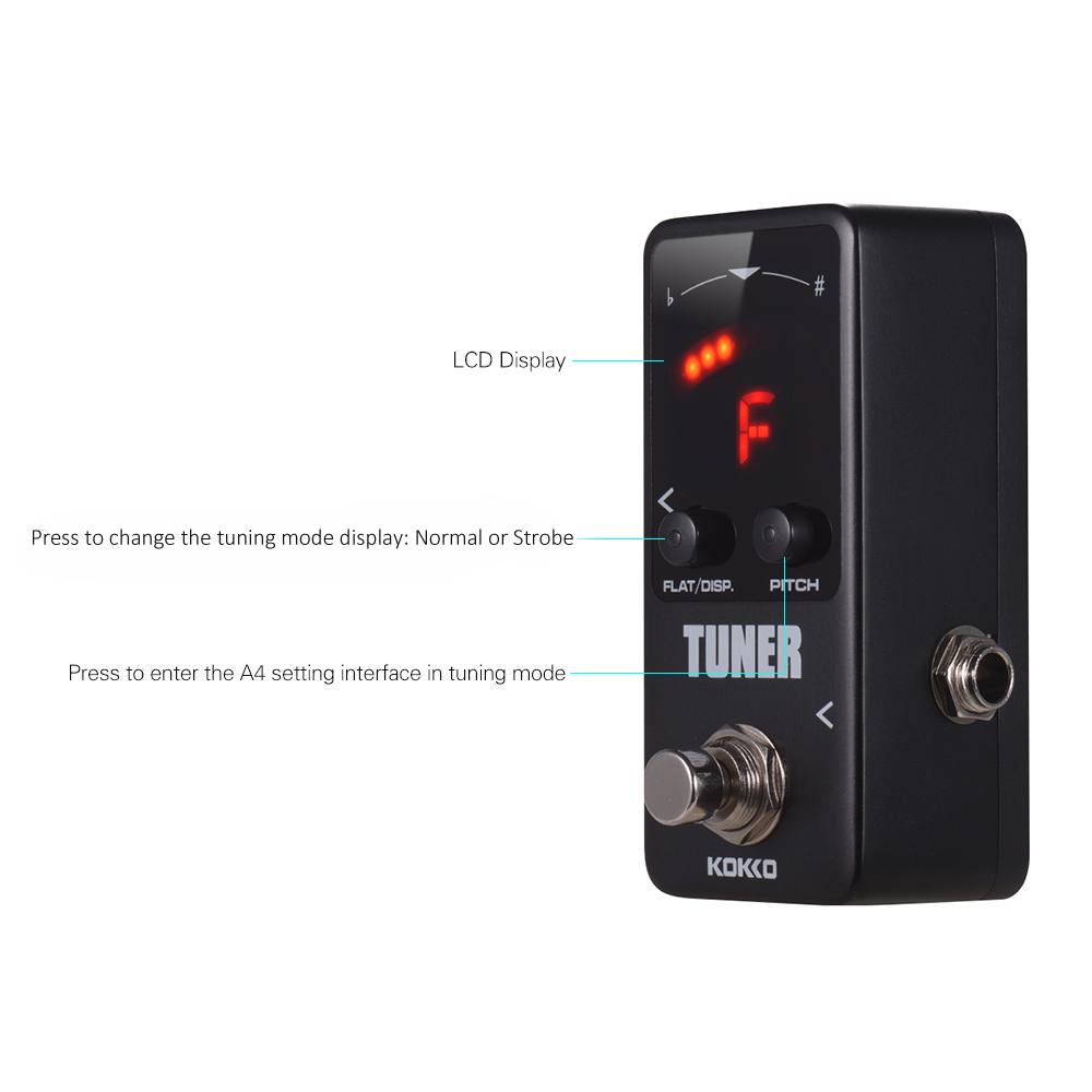 [COD] KOKKO FTN2 MINI Chromatic Guitar Tuner Pedal with LED Display ...