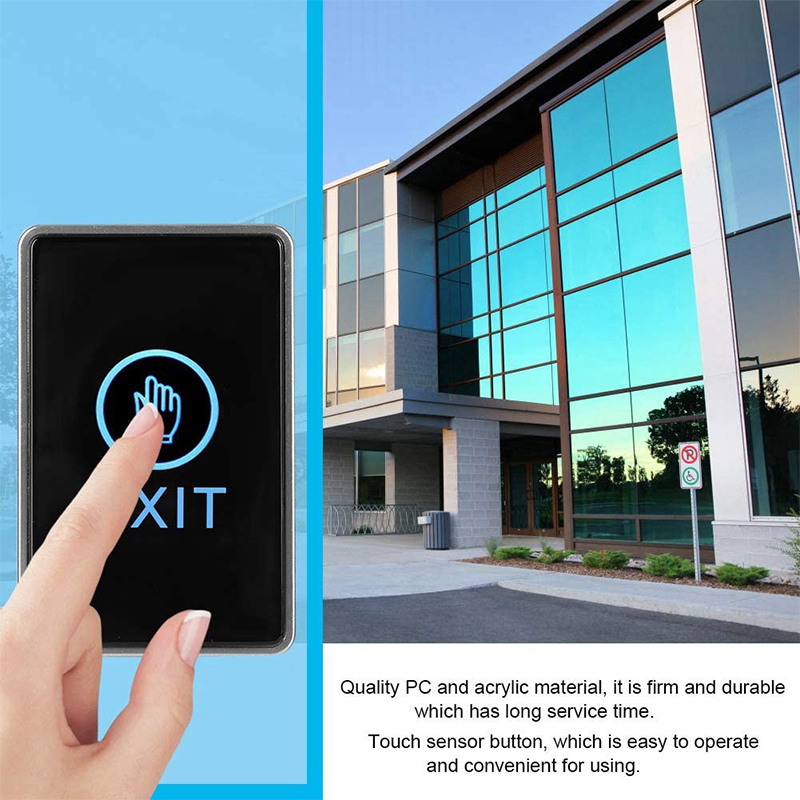 Door Exit Touch Button 12V Mini Door Push Release Open Switch Touch ...