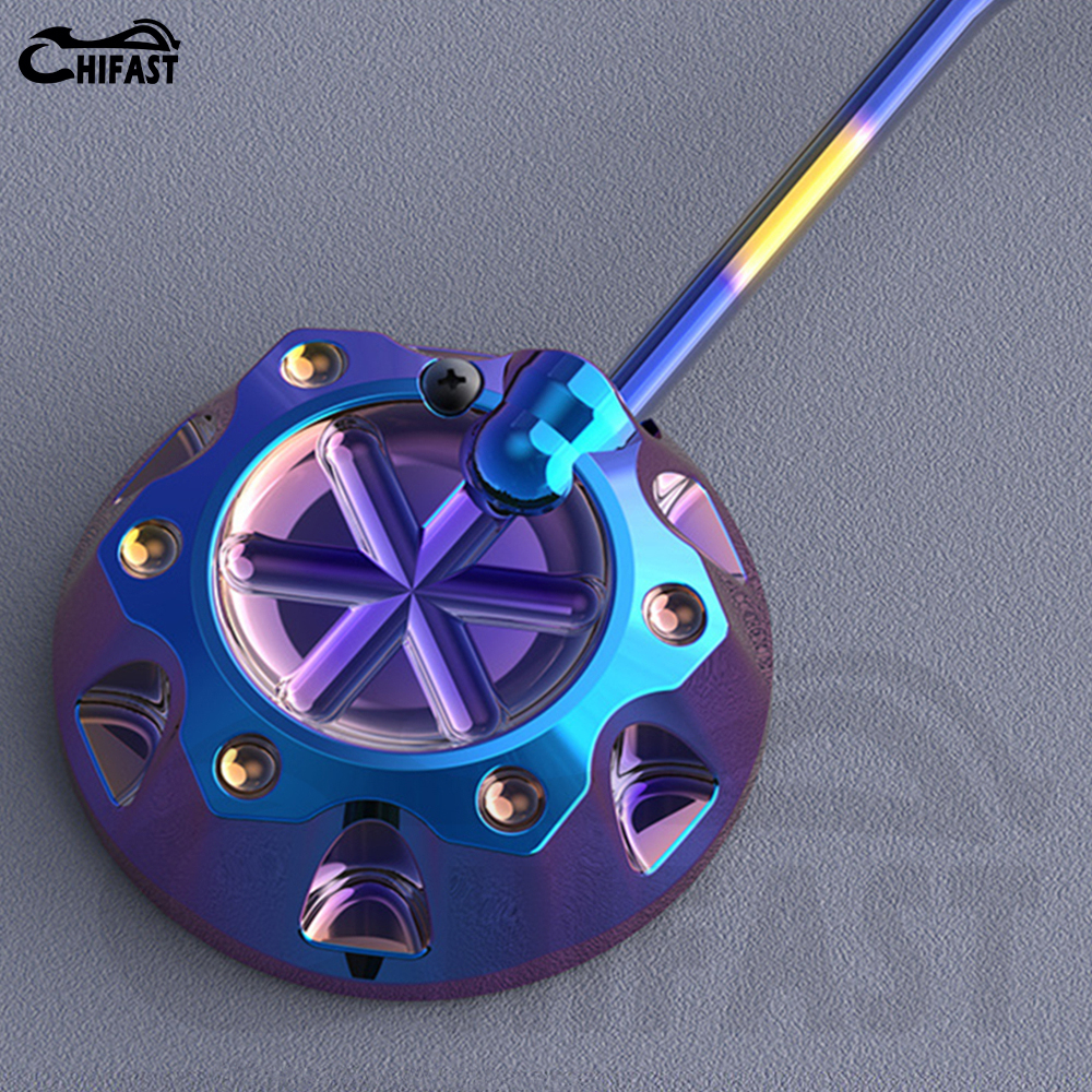 HIFAST Motorcycle Side Mirror Blue anti glare circular side mirror ...