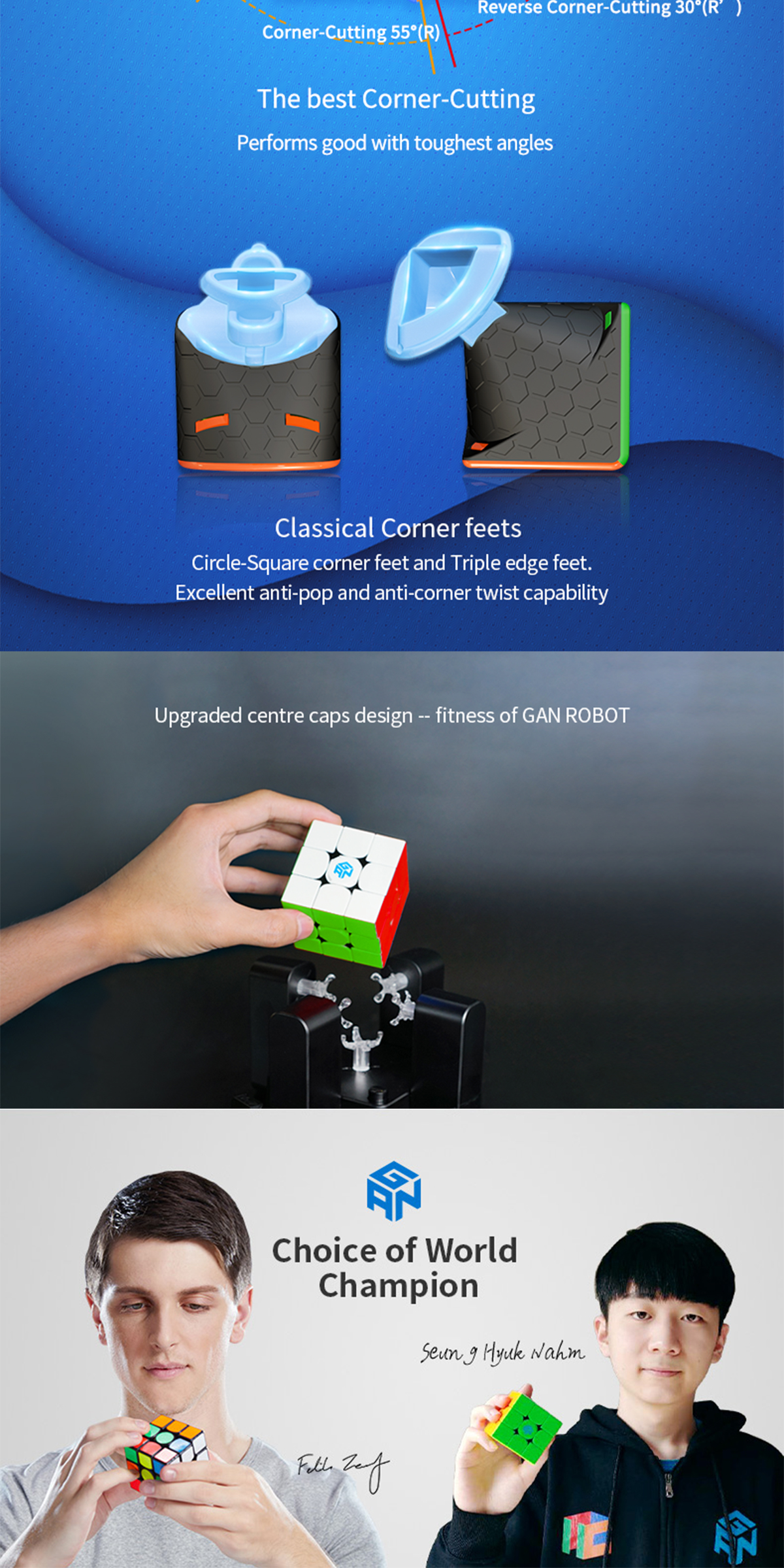 Gan 356 RS Speed Cube Freehand Tuned for Beginners 3x3 | Shopee Philippines