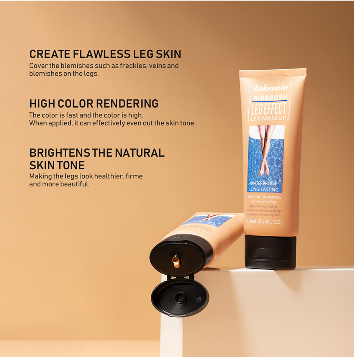 Lakerain Leg Makeup Lotion ,Leg And Body Makeup For Tattoo Cover Up ...