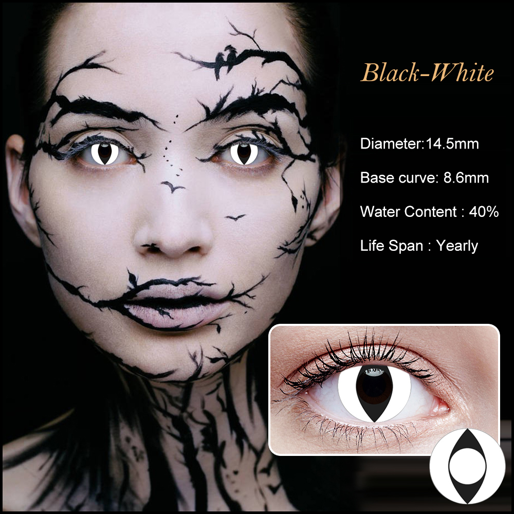 Cosplay contact lenses 14.5MM Halloween cosplay large diameter color ...