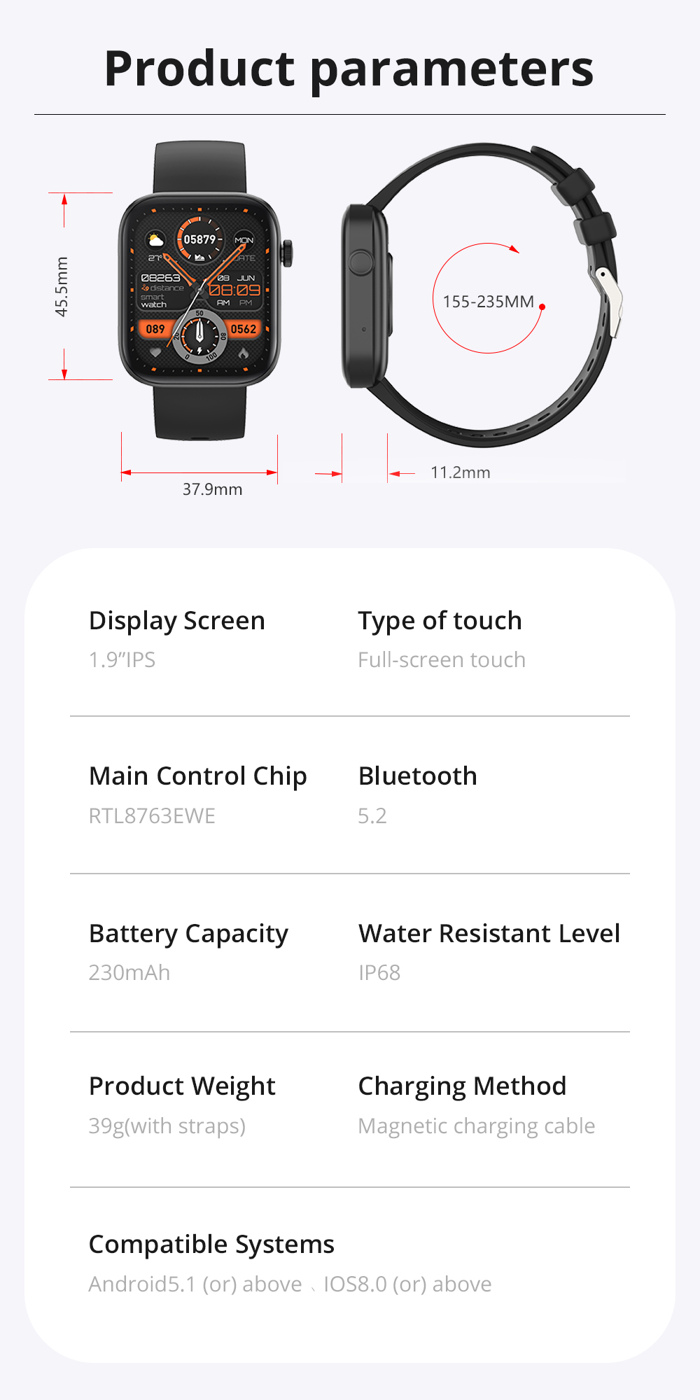 COLMI P71 Smart Watch IP68 Waterproof Bluetooth Calling Blood Pressure ...