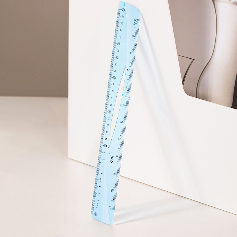 Deli EH10PS Simple Transparent 20/30cm Straight Ruler Drawing School ...