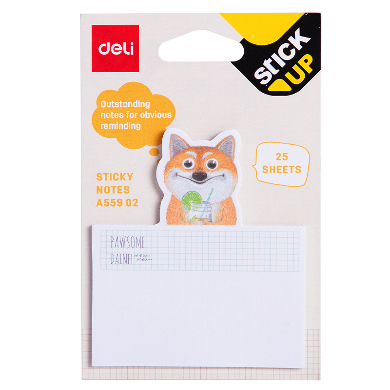 Deli EA55902 Sticky Notes 25 Sheets 75*84mm | Shopee Philippines