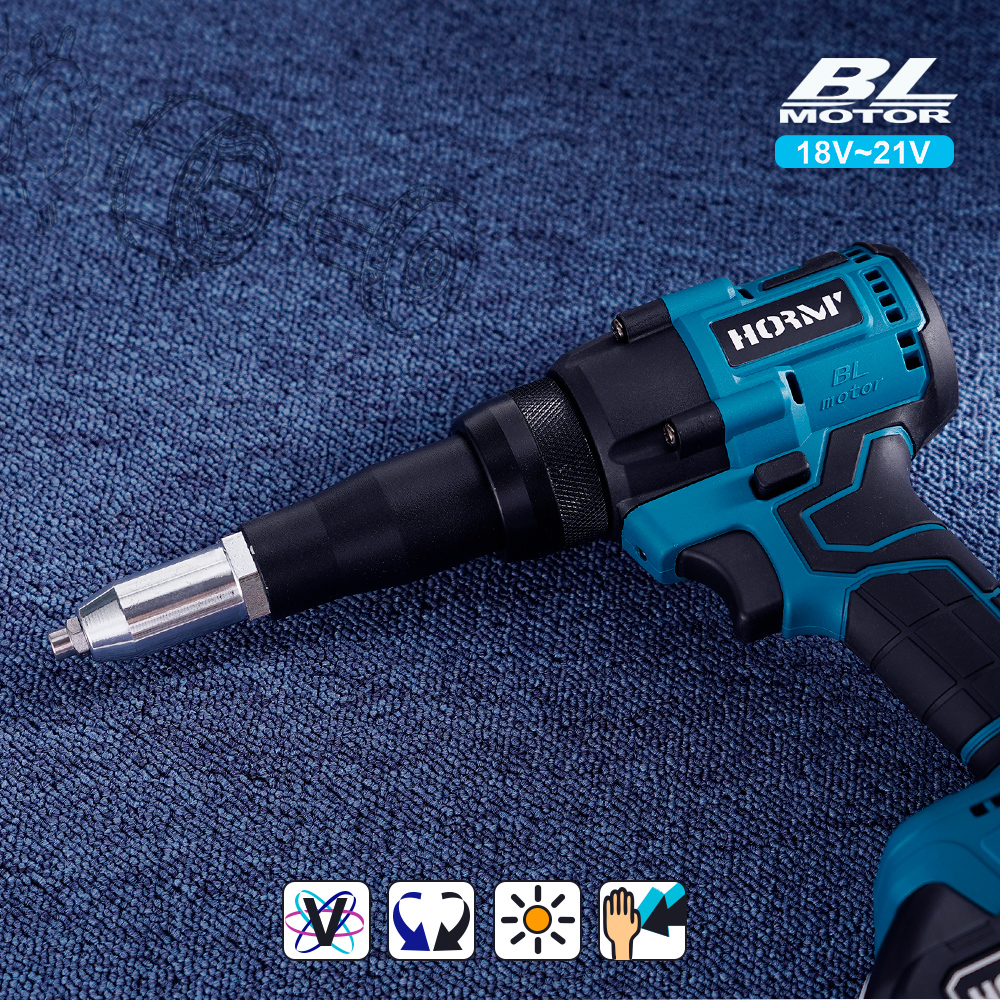 Brushless Electric Rivet Gun Rivet Nut Gun Power Cordless Rechargeable ...