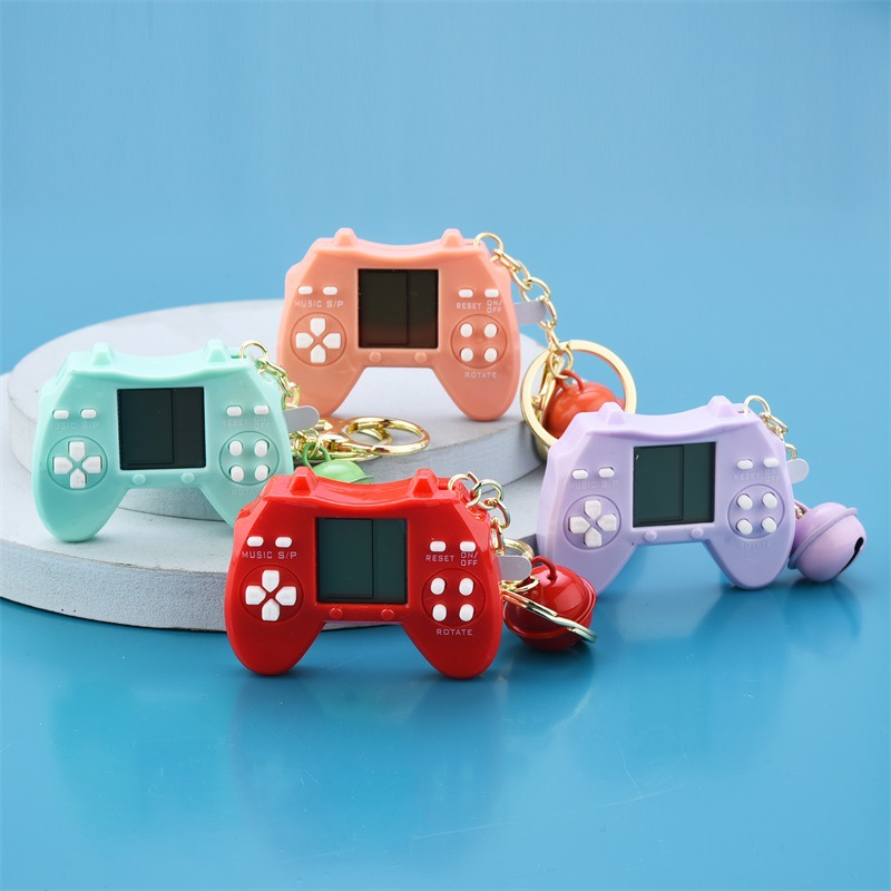 New Mini Macaron Tetris Game Controller Style Keychain Kids Toys ...