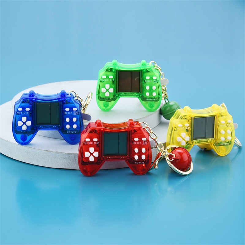 New Mini Macaron Tetris Game Controller Style Keychain Kids Toys ...