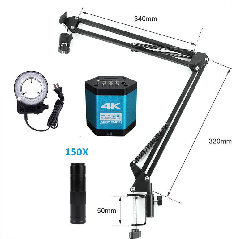 HD 48 million 4K industrial camera video electronic microscope USB to ...