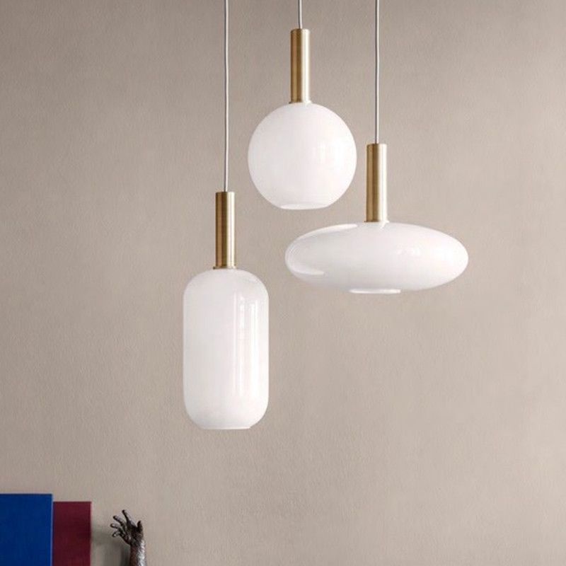Nordic Glass Chandelier Modern Simple Dining Light Pendant Light ...