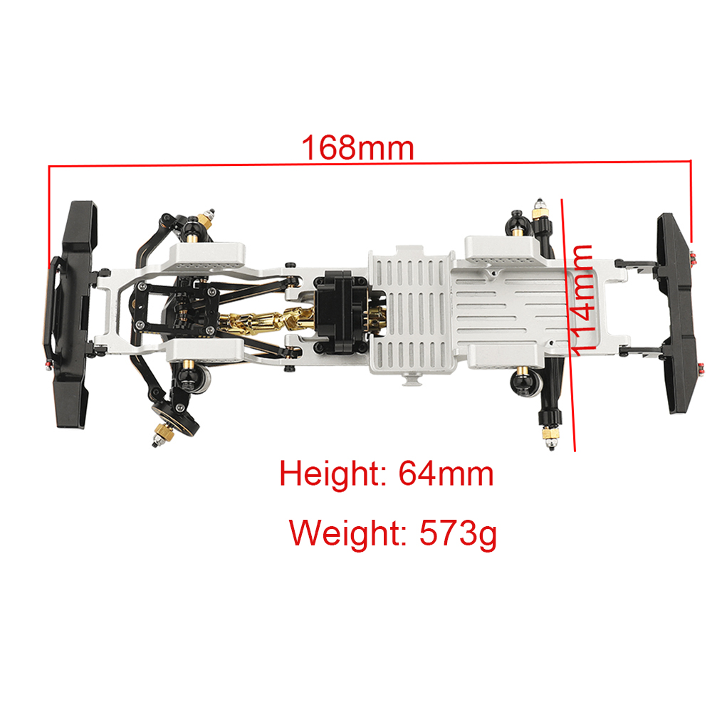 TRX4M Brass Assembled Car Integrated Main Chasiss Frame Kit with Axles ...