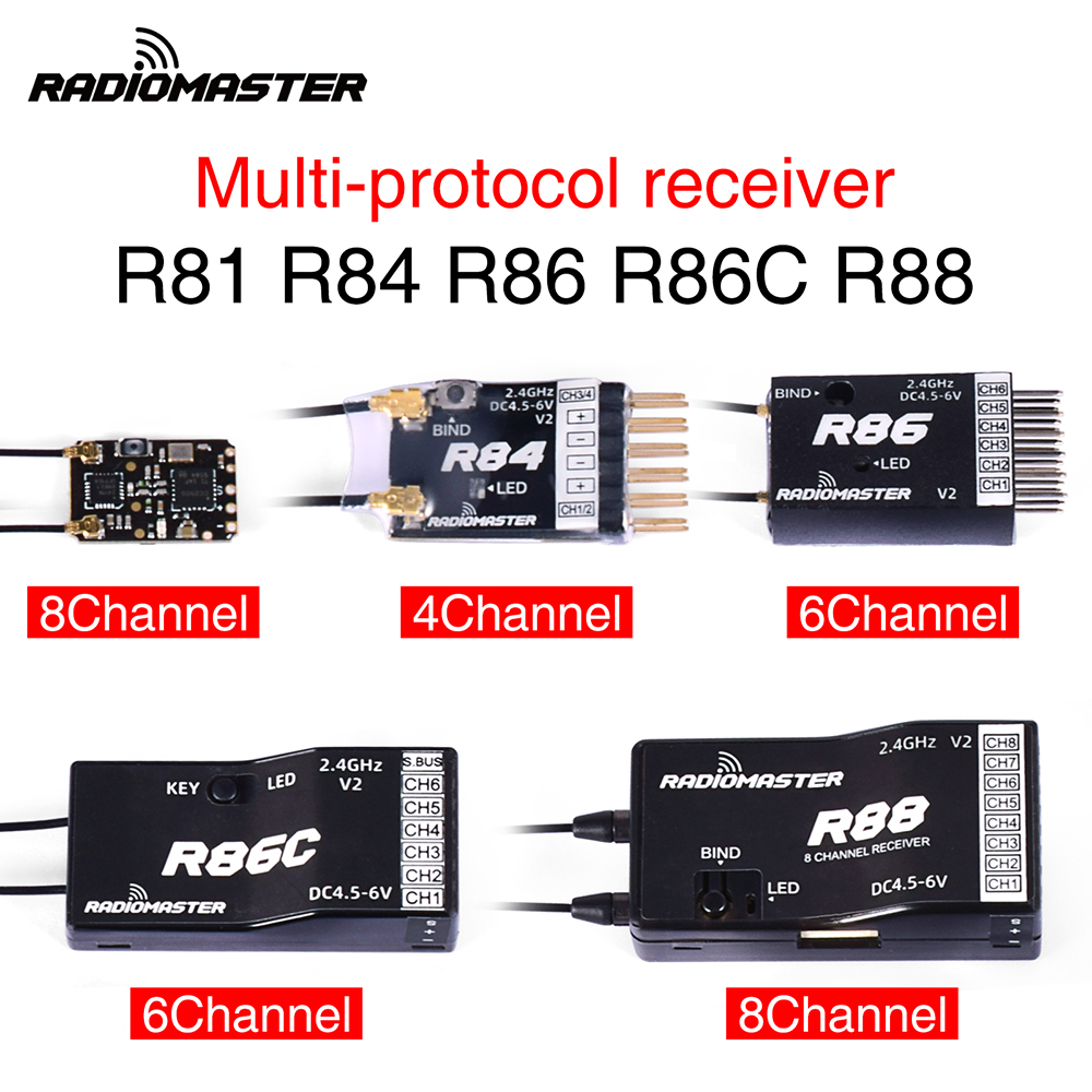 【Original】Radiomaster R81 -88 V2 Sbus Nano R81 R84 R86 R86C R88 4CH 6CH ...