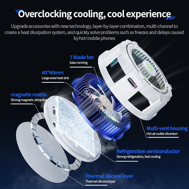 PLEXTONE EX1 Pro RGB Mobile Phones Cooler Professional Game Player ...