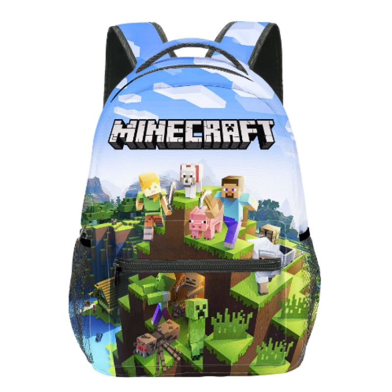 Minecraft backpack for primary and secondary school students | Shopee ...