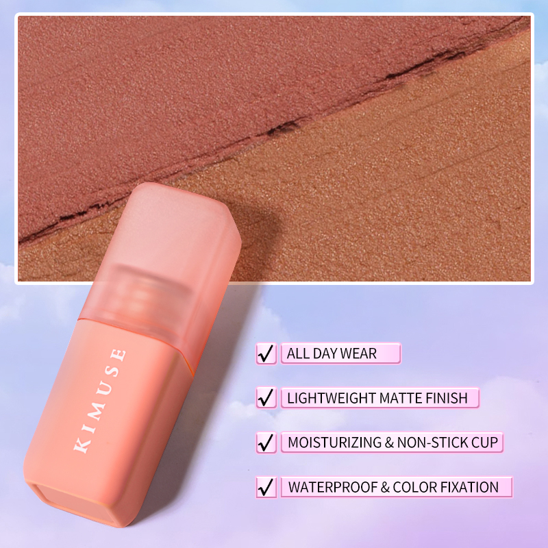 KIMUSE Lightweight Matte Velvet Lip Gloss Waterproof And Long-lasting ...