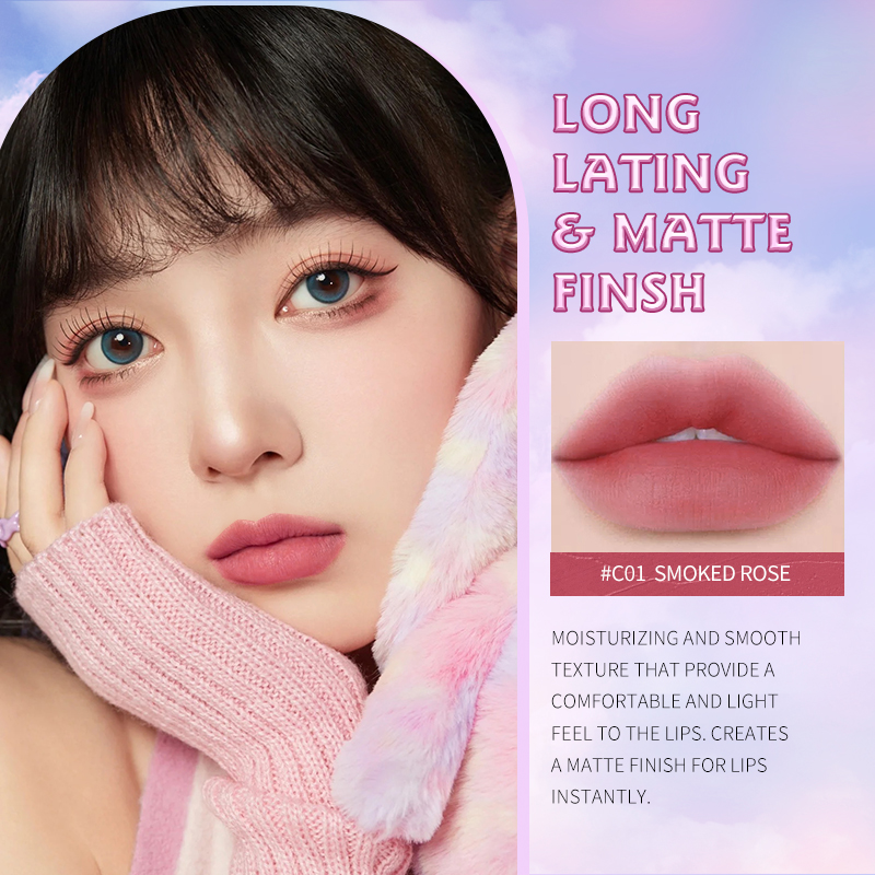 KIMUSE Lightweight Matte Velvet Lip Gloss Waterproof And Long-lasting ...
