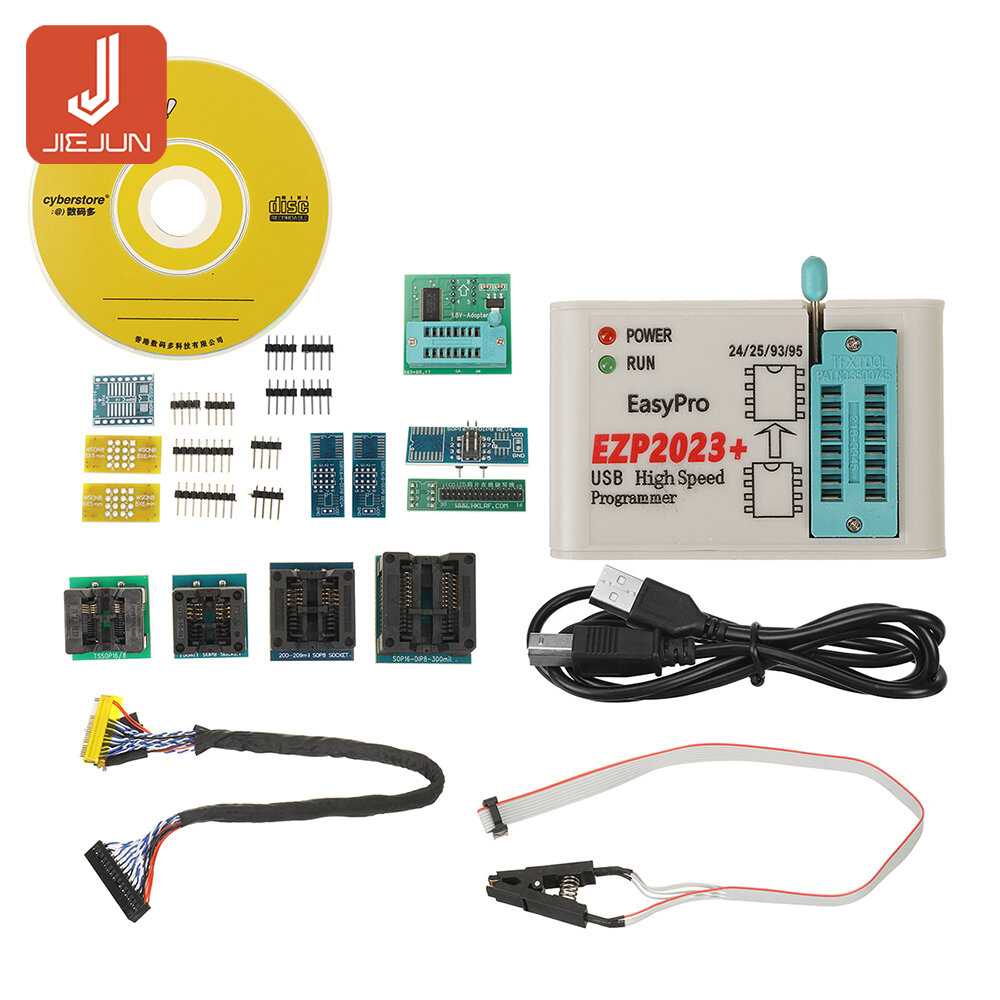 ezp2023+ EZP2023 High-Speed USB SPI Programmer+12 Adapters Support 24 ...