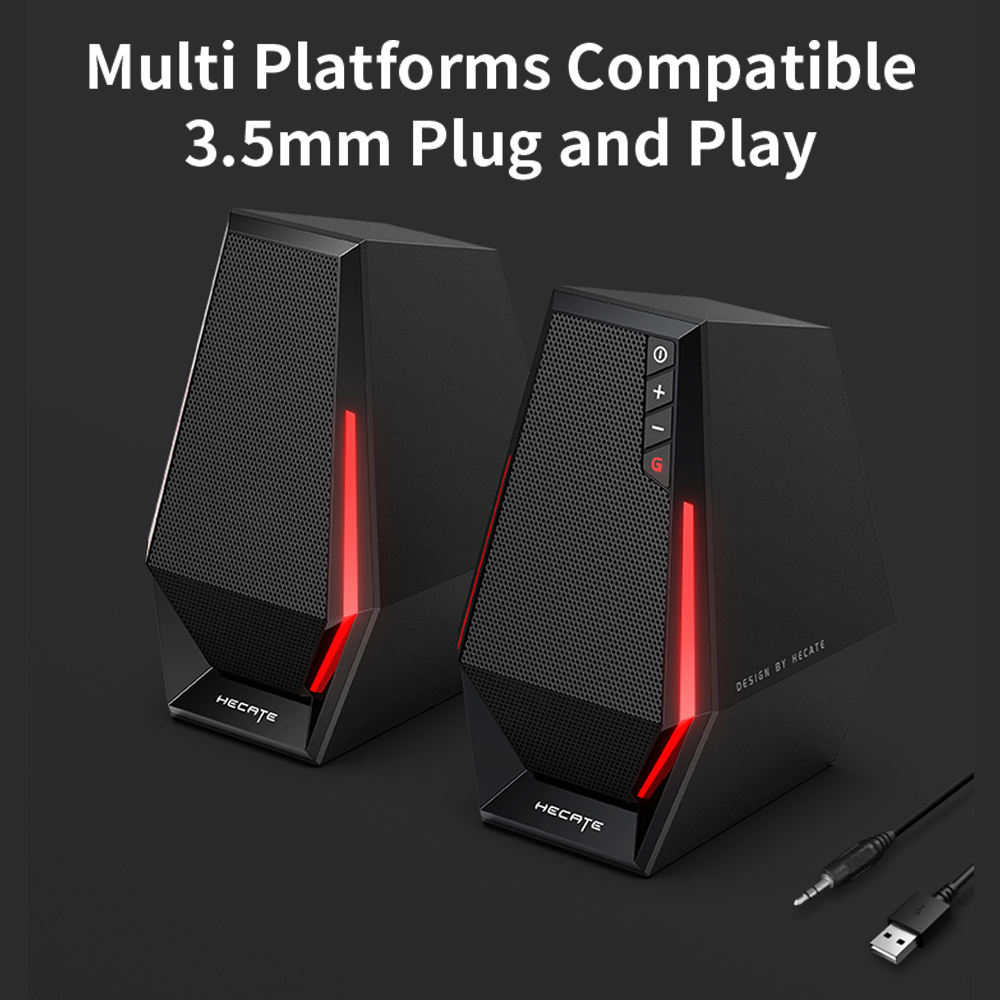 Edifier Hecate G1500 SE USB Desktop Gaming Speakers with LED Light, 3 ...