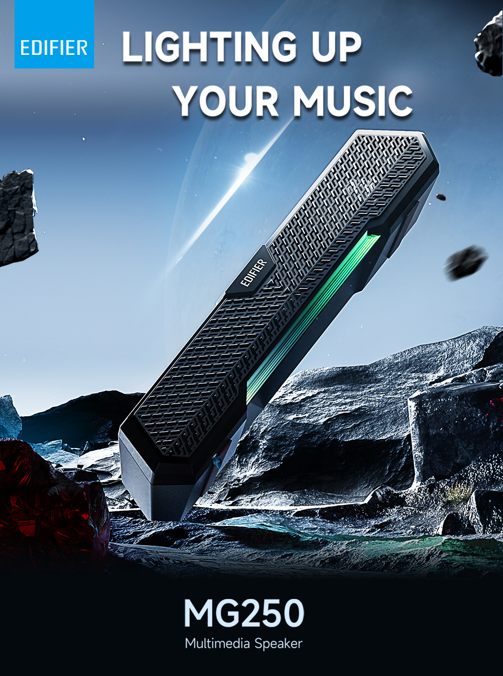 Edifier MG250 Computer Desktop Bluetooth Speaker Soundbar Bluetooth 5.3 ...