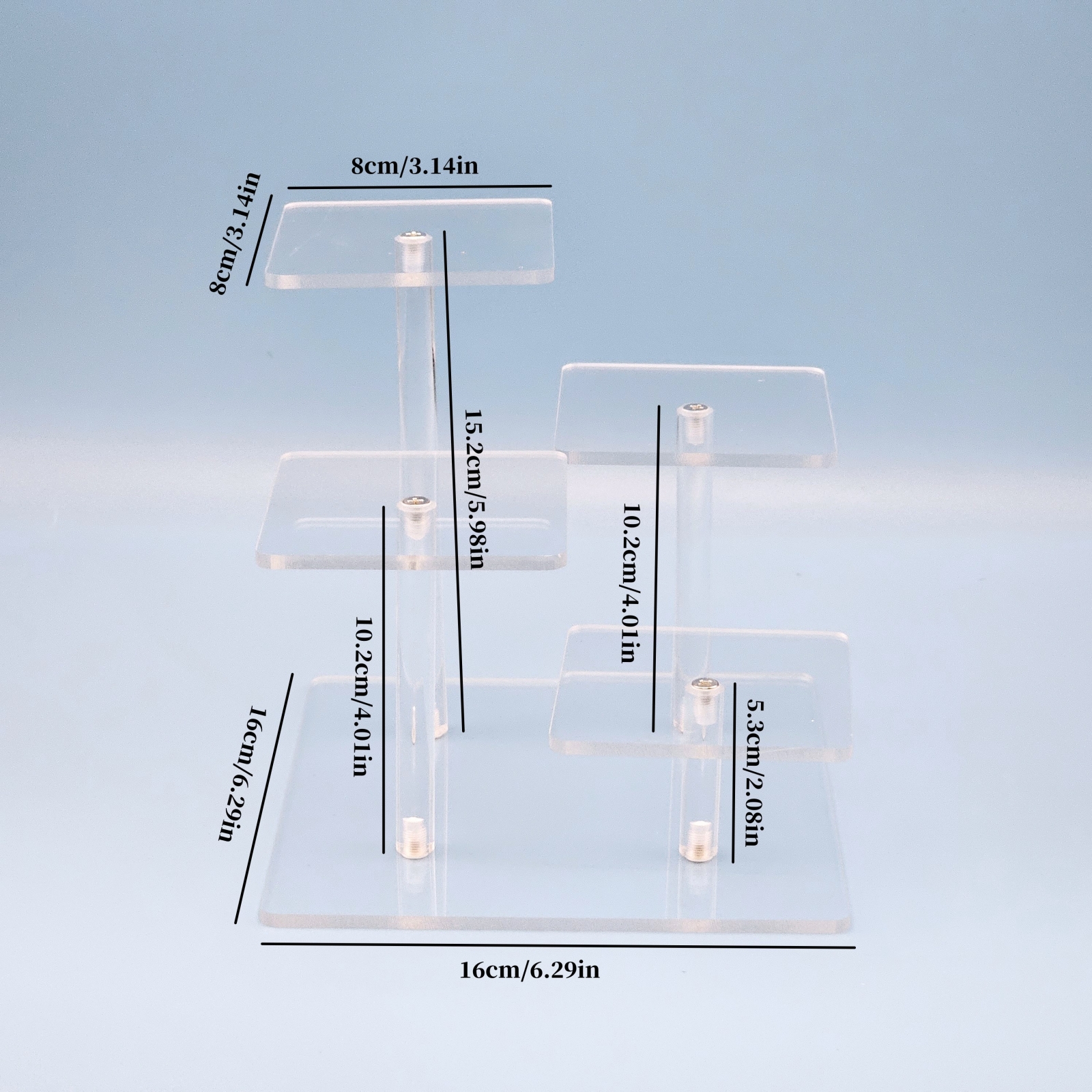 Transparent Transparent Acrylic Display Stand Round Square Display ...