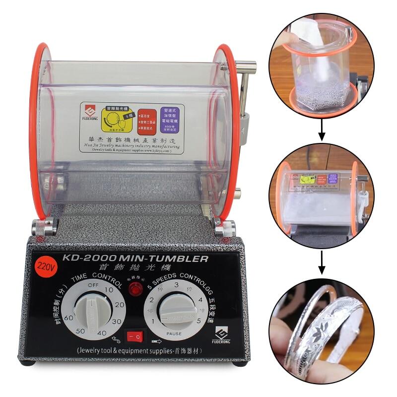 KD-2000 Professional 220V Mini Tumbler Rotary Tumbler Jewelry Polisher finisher hine, Jewelry ...