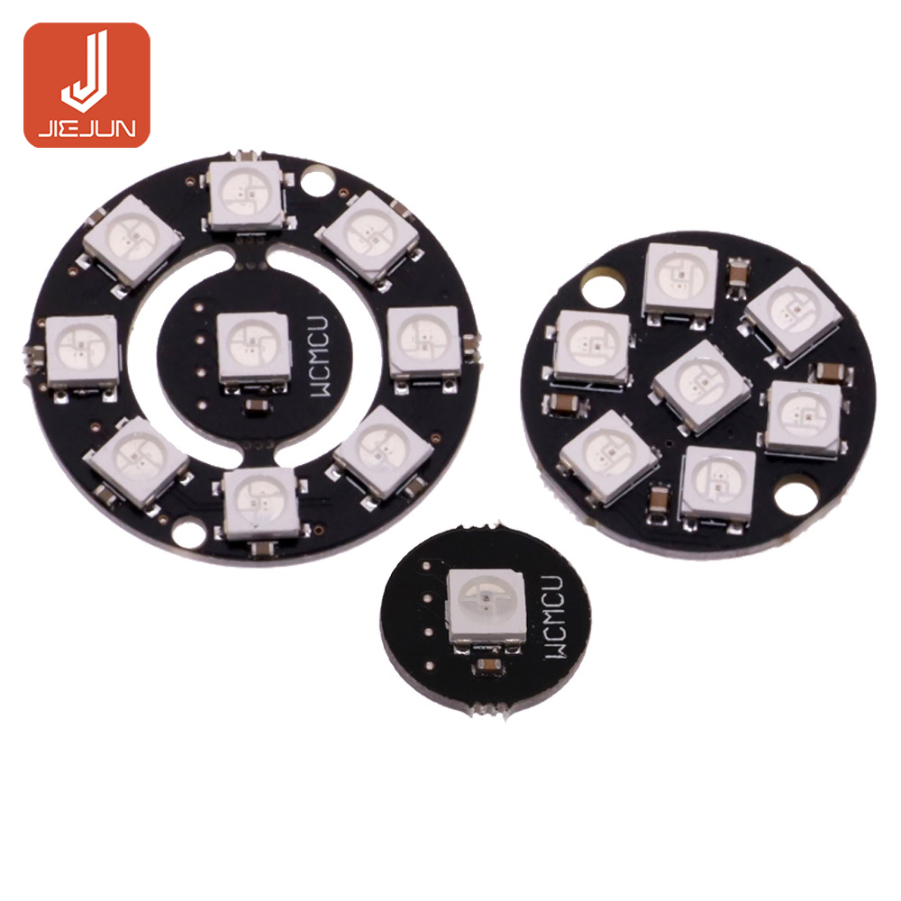 RGB LED Ring 1 3 4 7 8 9 12 16 24 32 Bits LEDs WS2812 5050 RGB LED Ring ...